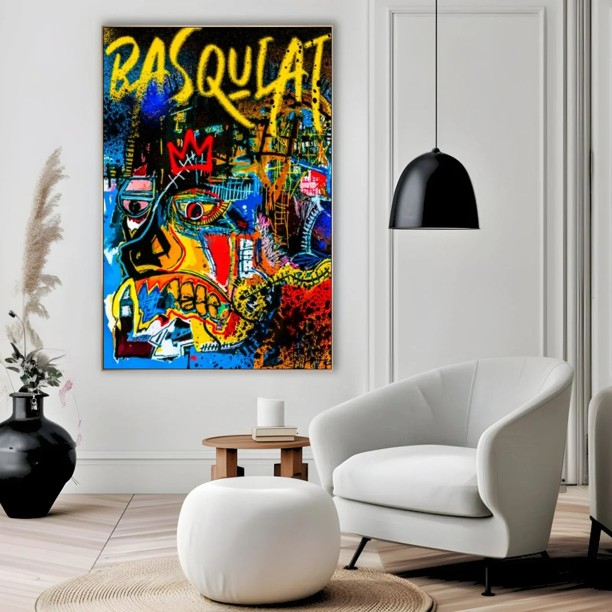 Quadro Stampa su tela - Arte Basquiat Canvas, Stile Pop Art – CupidoDesign
