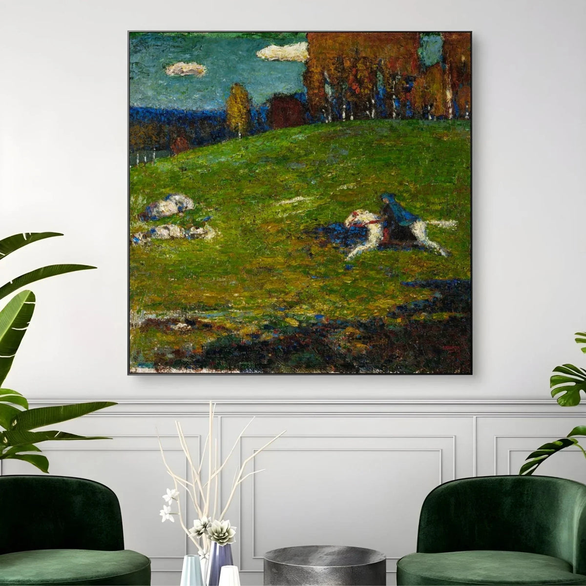 Print on Canvas - The Blue Knight, Wassily Kandinsky – CupidoDesign