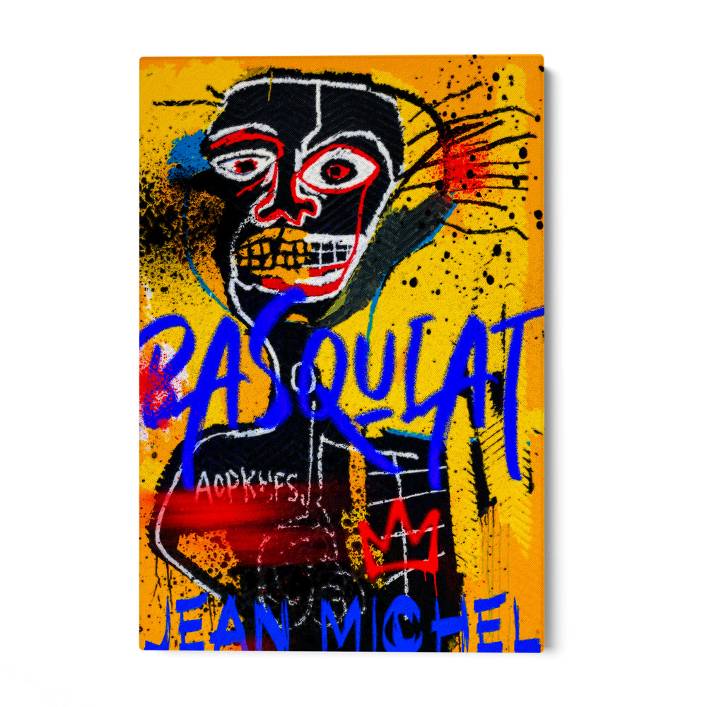 Quadro Stampa su tela - Jean Michel Basquiat Yellow – CupidoDesign