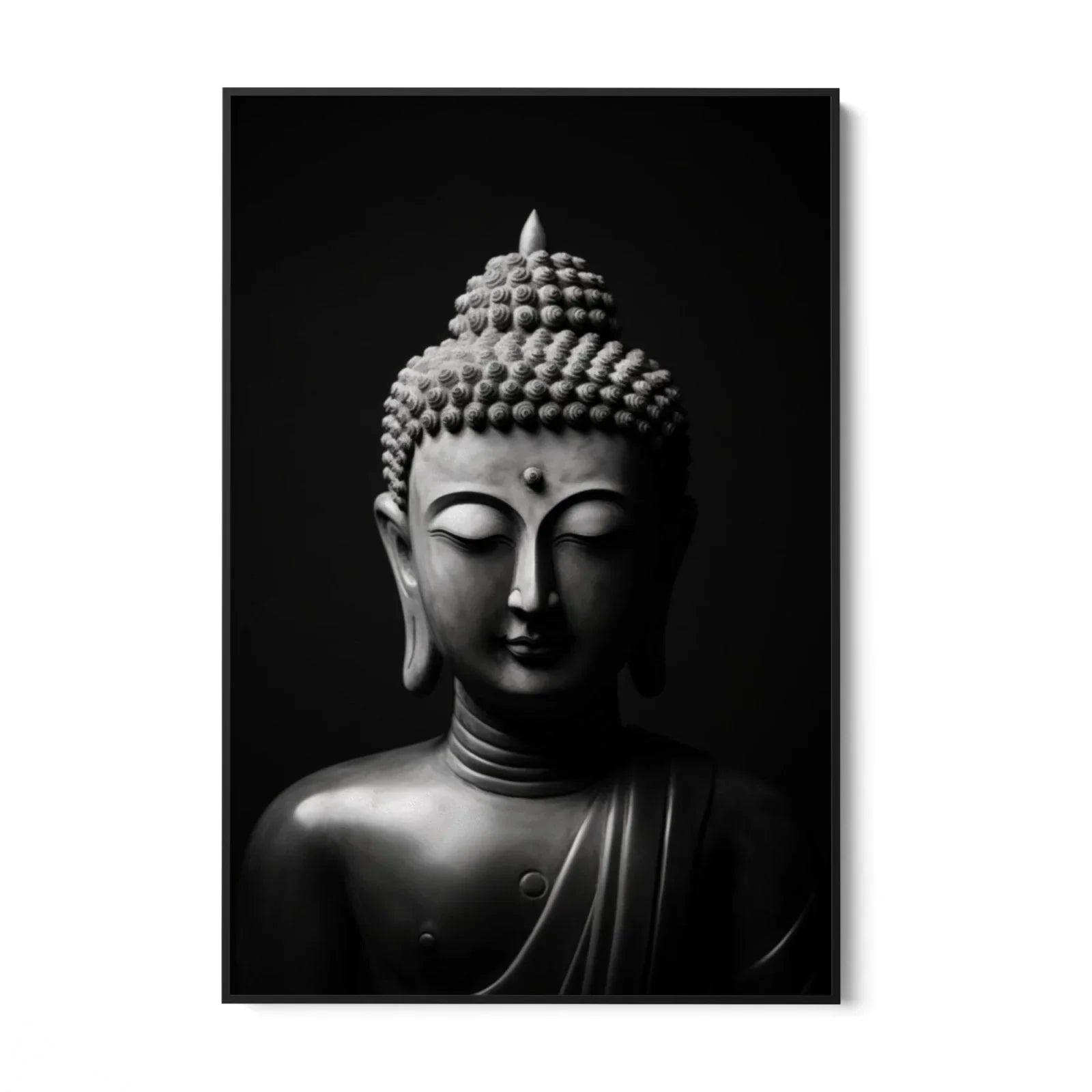 Buddha painting black and white store