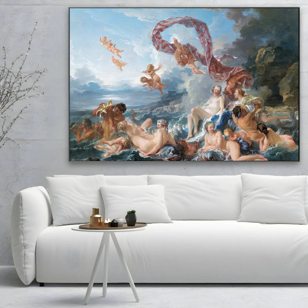 Quadro Stampa su tela - Il trionfo di Venere, François Boucher (1740 ...